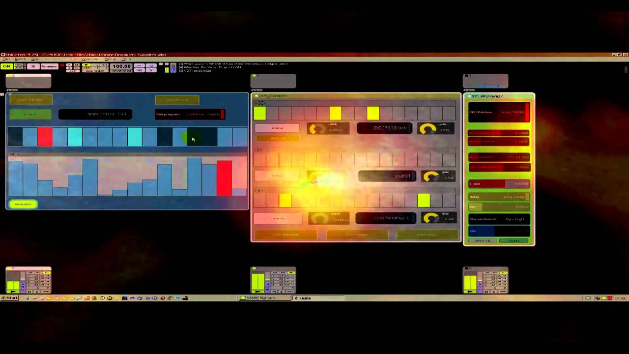 Modular VST Host Usine selfbuild Sequencer driving PPG Synthesizer and ...
