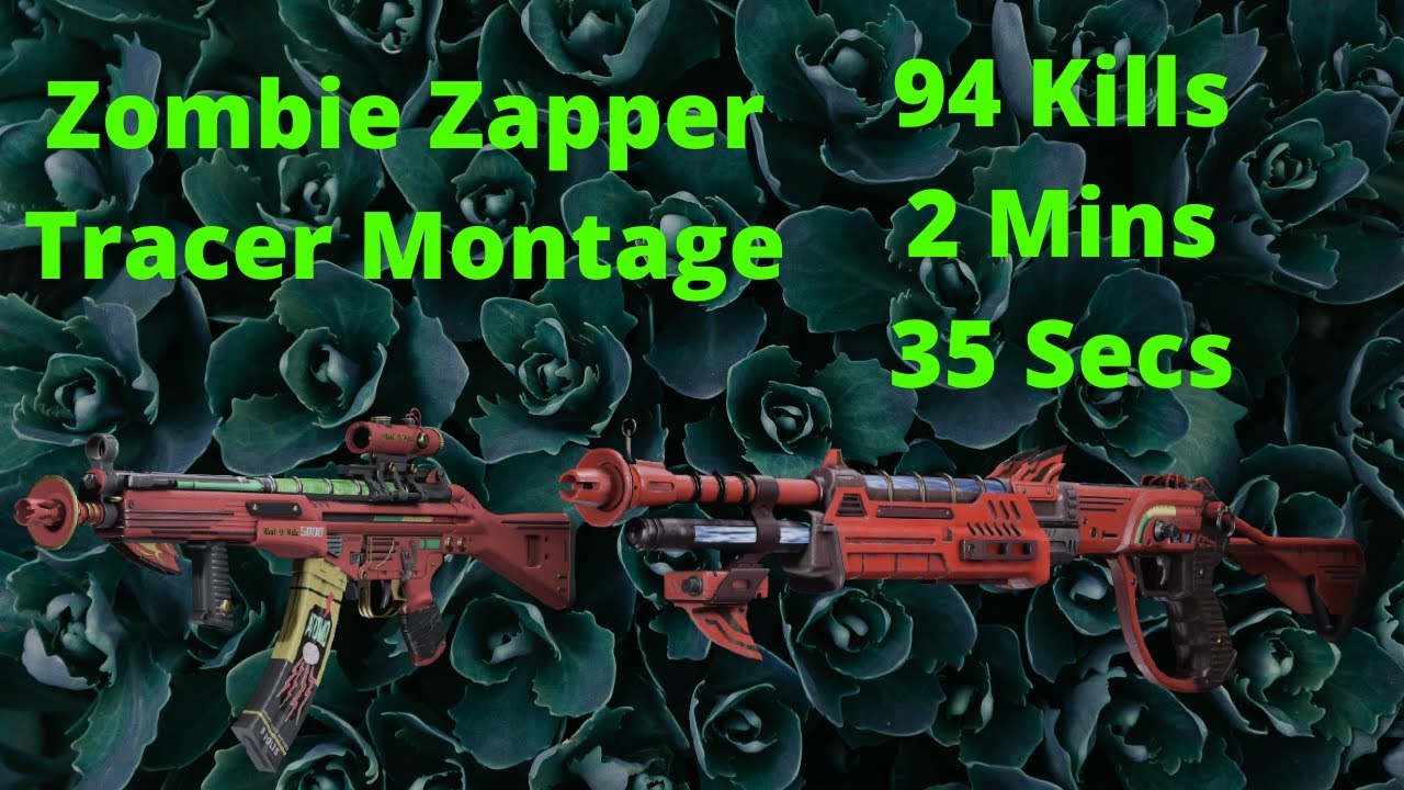 COD CW: Zombie Zapper Tracer Pack Montage - YouTube