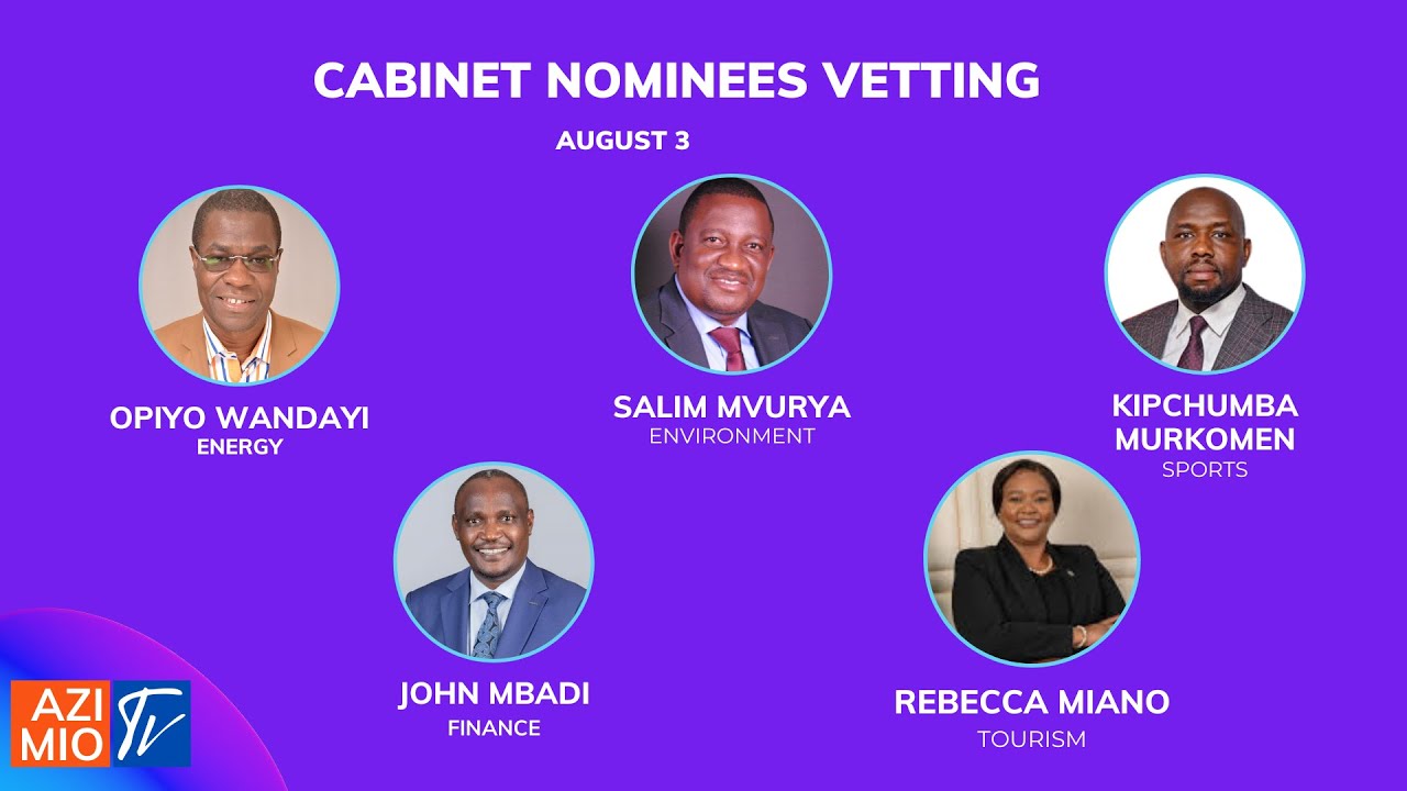 LIVE: CABINET NOMINEES VETTING-KIPCHUMBA MURKOMEN - YouTube