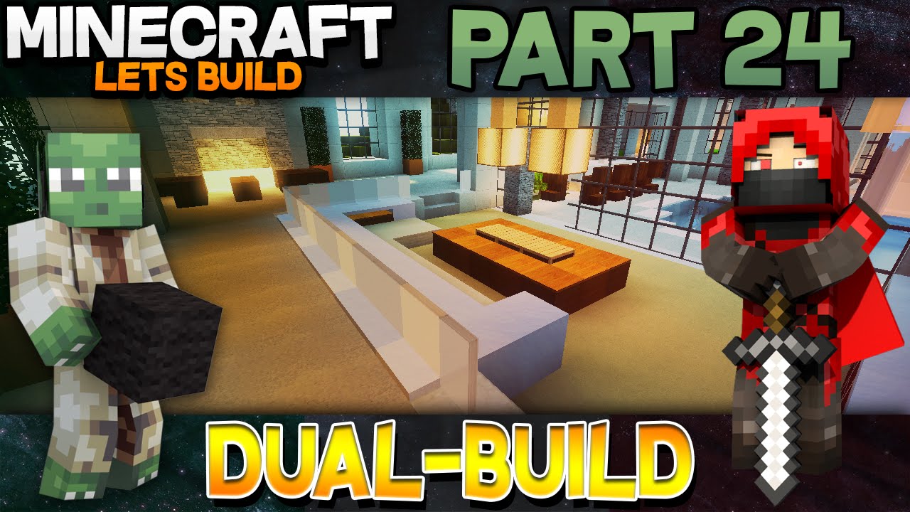 Minecraft Dual Build - Modern House E24 - YouTube