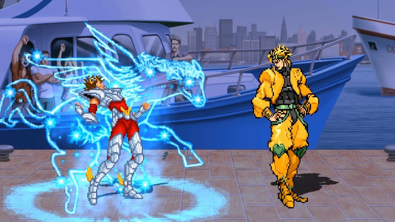 SEIYA vs DIO BRANDO - The most epic fight! - YouTube