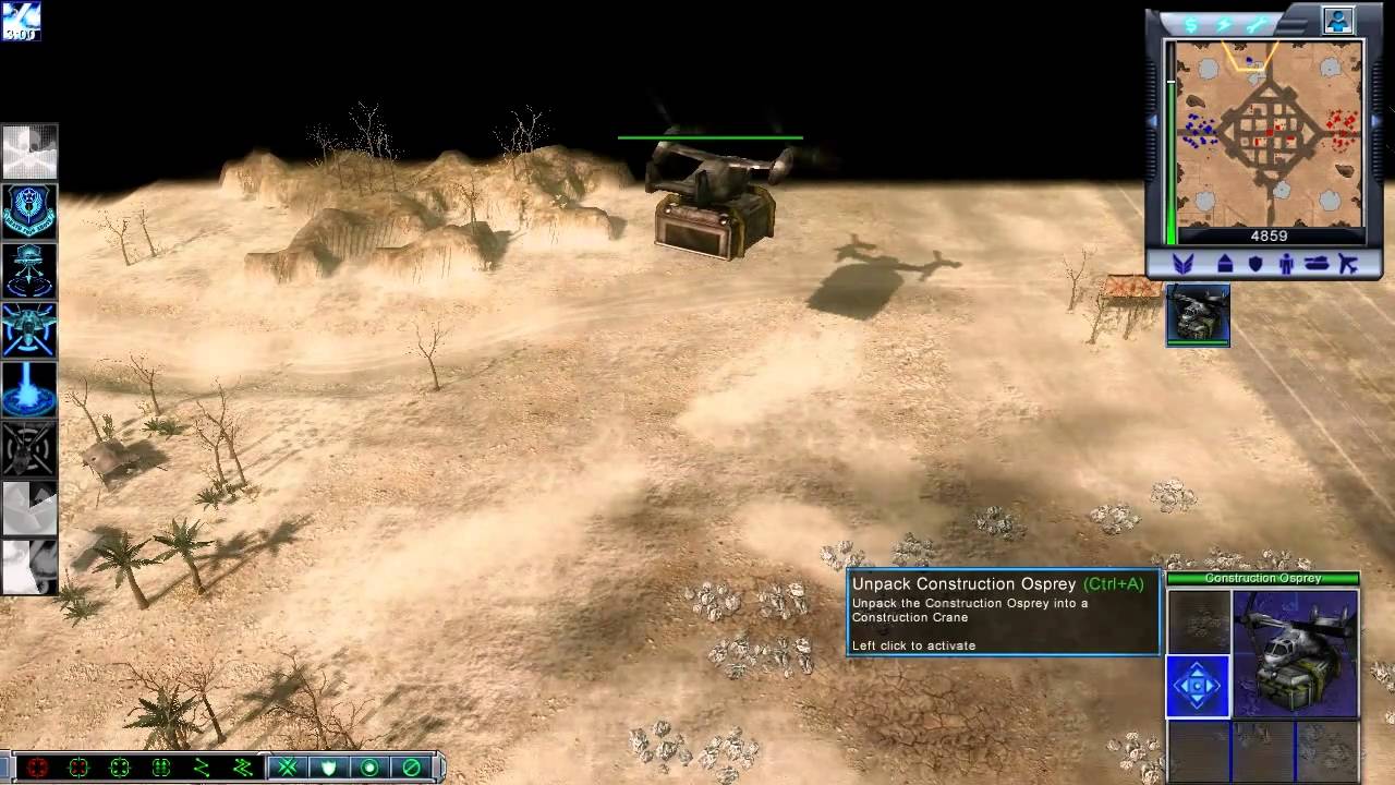 CNC Fallout (C&C3 Mod) - NATO Construction Osprey - YouTube
