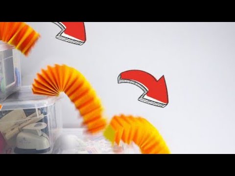 Easy paper slinky. - YouTube