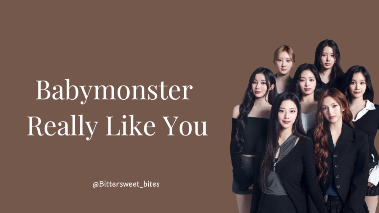 Babymonster - Really Like You Lyrics Video - YouTube