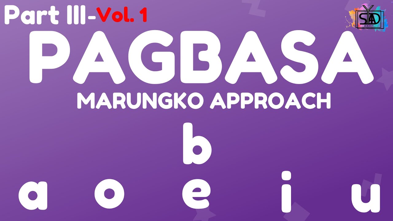 Unang Hakbang sa Pagbasa PART III vol.1 - YouTube