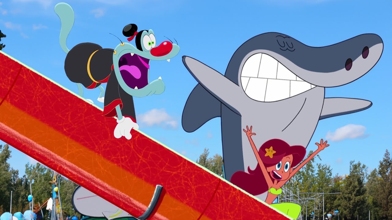 Oggy And the Cockroaches, Zig & Sharko and more ! 😂CRAZY SLIDES - 1H ...