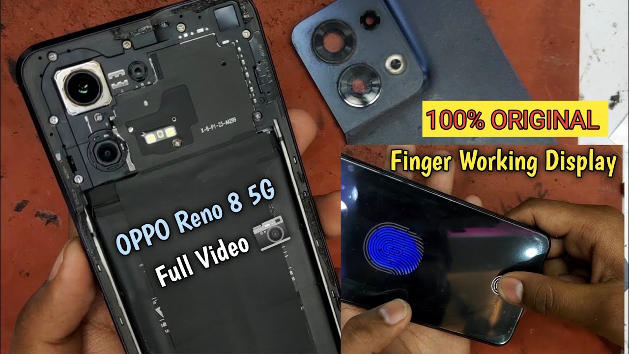 100% Original Care Fingerprint Working Screen chenge | Oppo Reno 8 5G ...