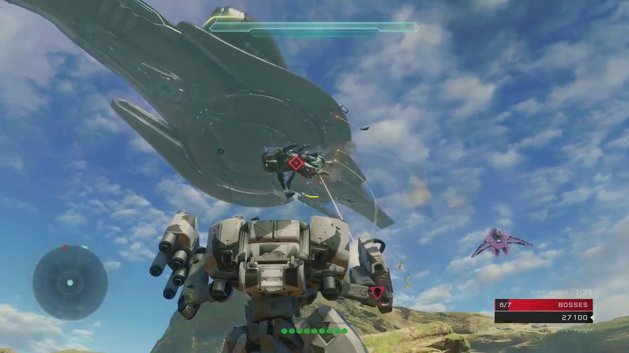 [4K] Halo 5 Legendary Warzone Firefight. Covenant Ship overhead. - YouTube