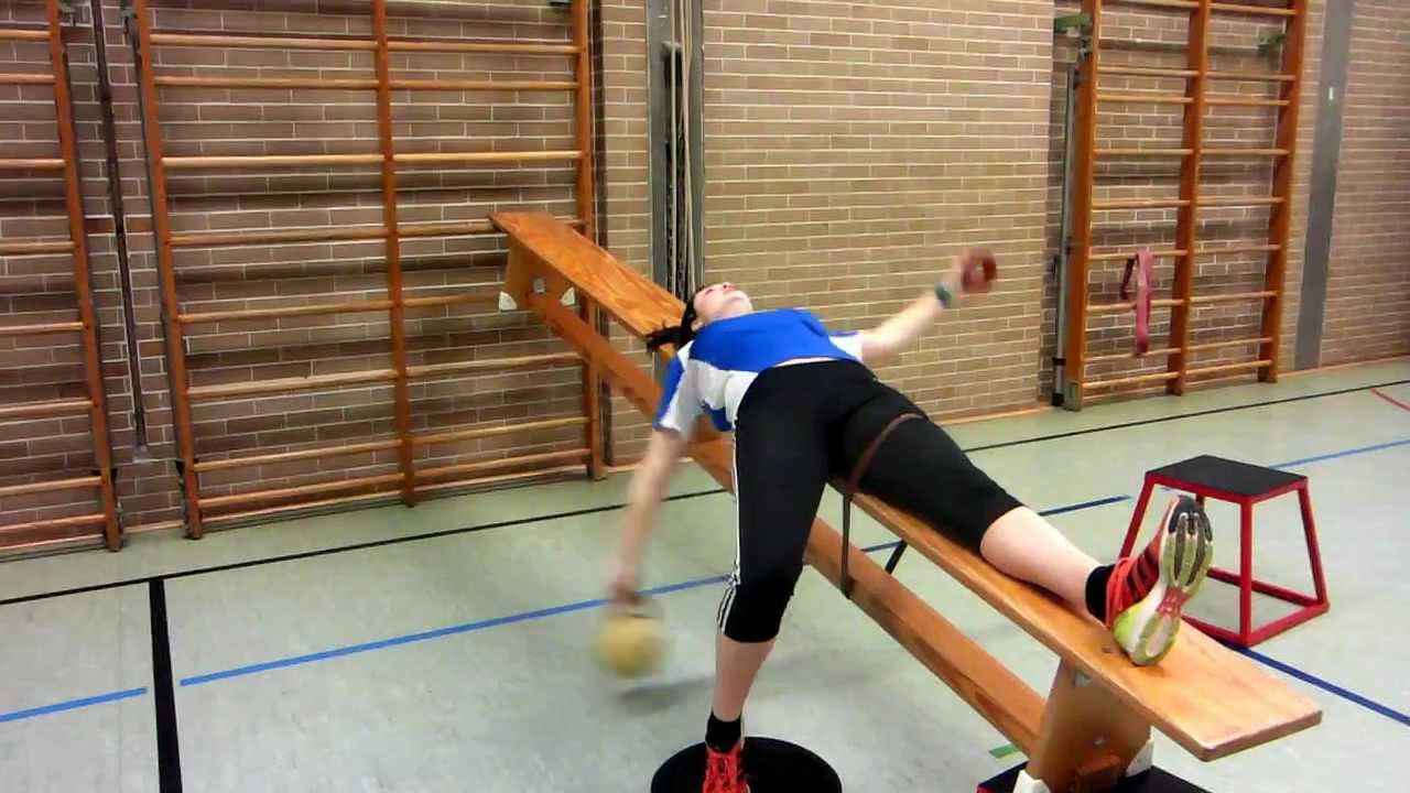 Vertically discus exercise - YouTube
