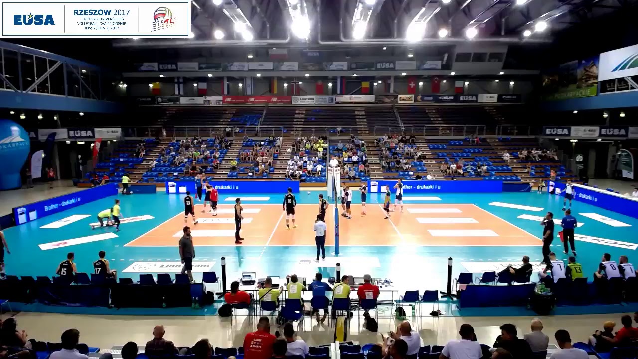 Univ. of Rzeszow — Hogeschool PXL - Group A Men: EUVC 2017 - YouTube