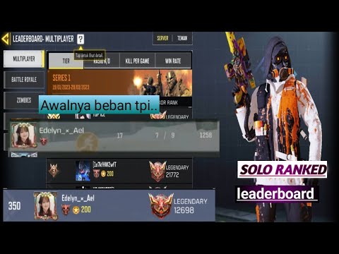 CODM Indonesia Solo Ranked leaderboard mode hardpoint - YouTube