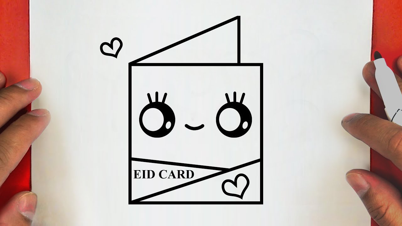 HOW TO DRAW A CUTE EDI CARD, STEP BY STEP, DRAW Cute things - YouTube