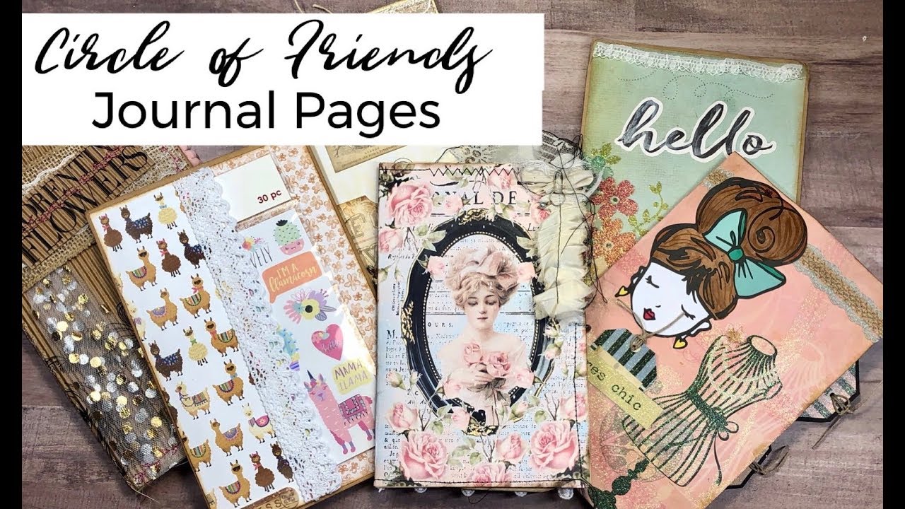 Circle of Friends Journal Pages - Giveaway Entries - YouTube