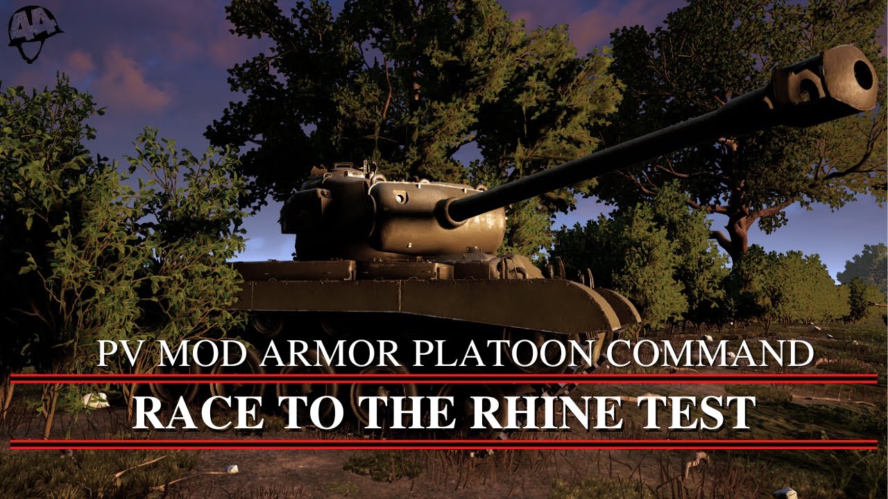 Squad 44 PV Mod - Race to the Rhine || Pershing Live Test - YouTube