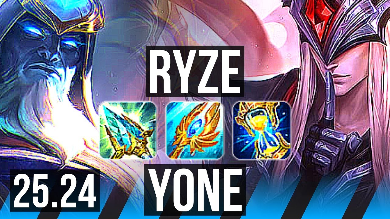 RYZE vs YONE (MID) | 12/2/8 | KR Master | 25.24 - YouTube
