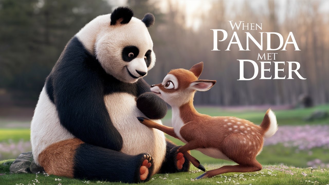 "When Panda 🐼Met Deer🦌" || Kids 👶 Animation || @EnglishFairyTales - YouTube