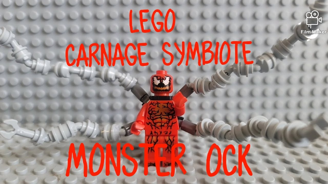 How to make a Costom lego Minifigure P3 Lego Carnage Symbiote Monster ...