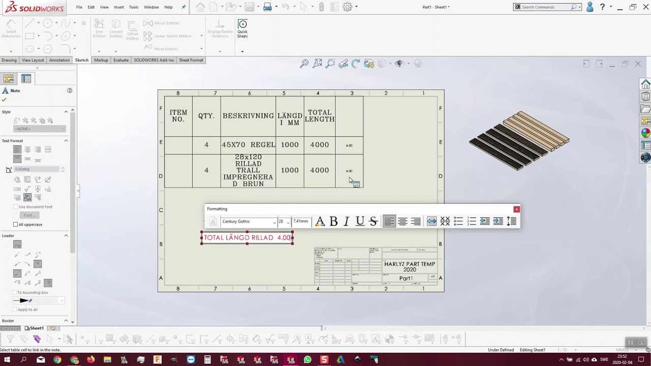 BOM LIST CELL EQUATION NOT WORKING - YouTube