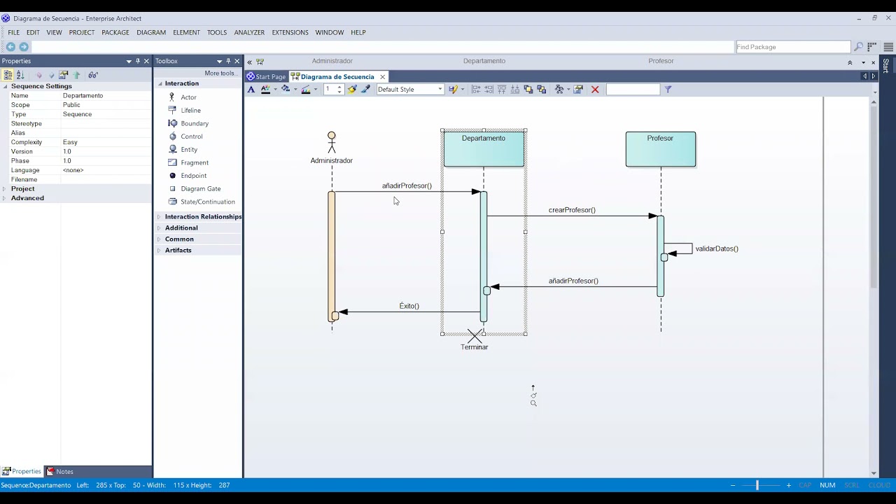 Diagrama de Secuencia con Enterprise Architect. - YouTube