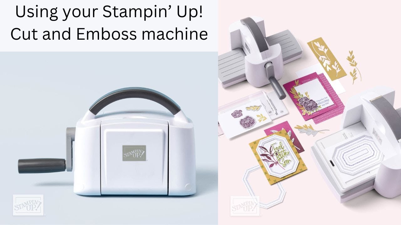 Using the cut & emboss machine - YouTube