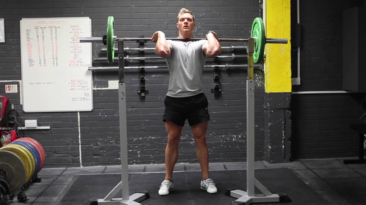 Front Barbell Pause Squats - YouTube