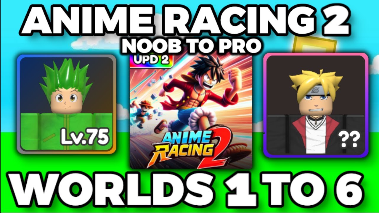 Anime racing 2 World 1 to 6 (Noob To Pro) - YouTube