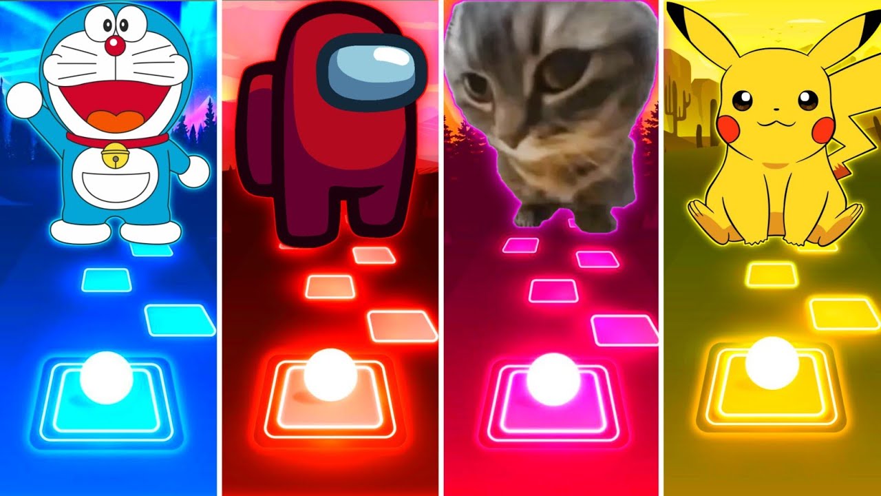 Doraemon vs Among Us vs Chipi Chipi Chapa Chapa Cat vs Pika Pi Pikachu ...