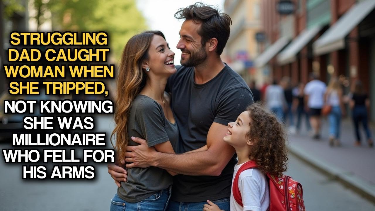 Struggling Dad Caught Woman When She Tripped, Not Knowing She Was ...