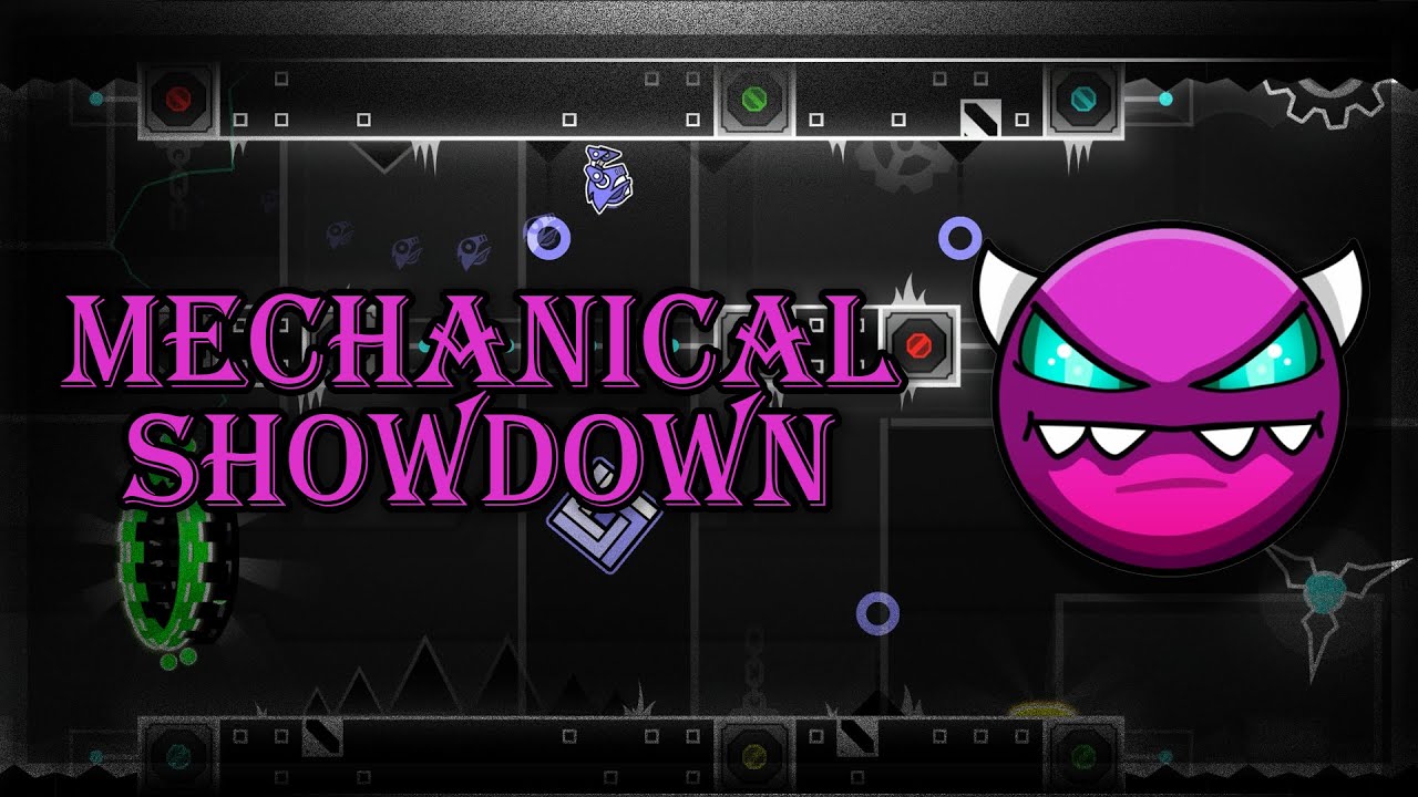 Geometry Dash - Medium Demon - Mechanical Showdown 100% Complete - YouTube