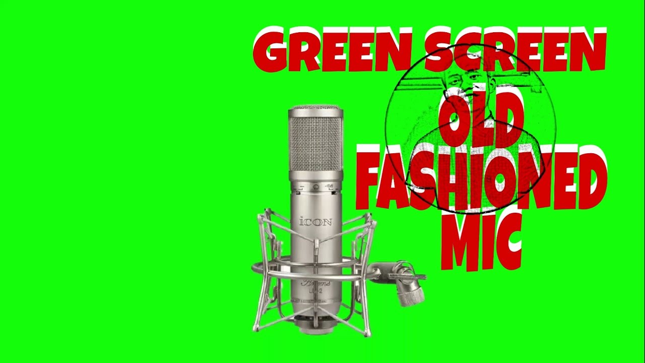 GREEN SCREEN - Microphones old fashioned NO COPYRIGHT - YouTube