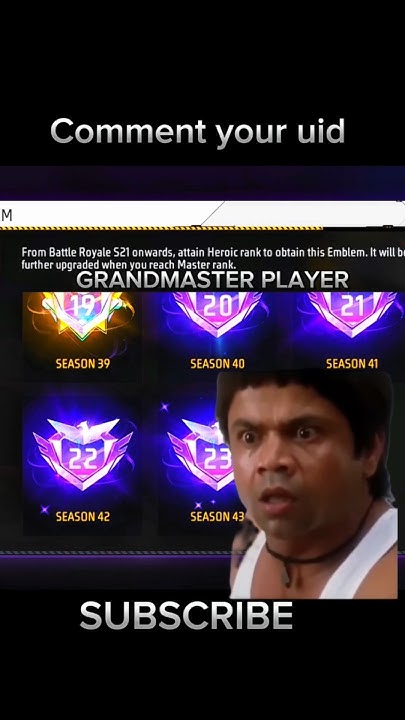 SUBSCRIBER UID 🗿 comment your UID👽 next can be you😊👈#freefire #shorts # ...