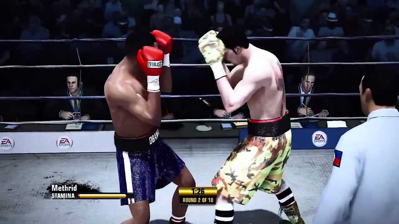 Fight Night Champion - Barack Obama vs. CJ Newsome (w/Commentary) - YouTube