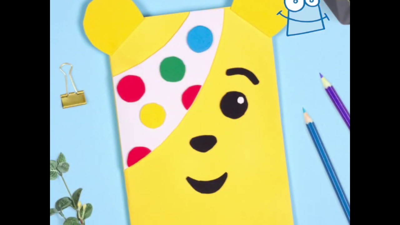 How to make a Pudsey Notebook | Children in Need Crafts - YouTube