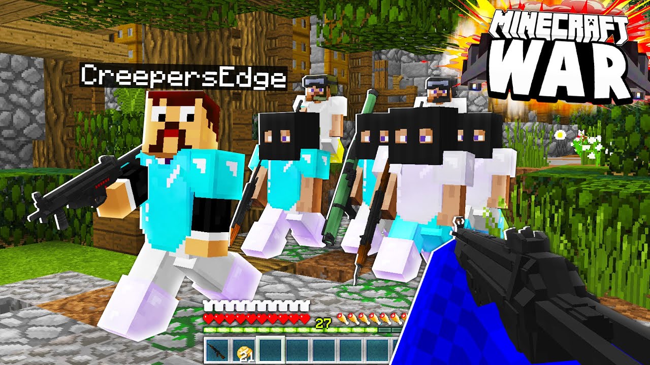 this ENEMY Minecraft ARMY ambushed our ATTACK! (Minecraft War #37 ...