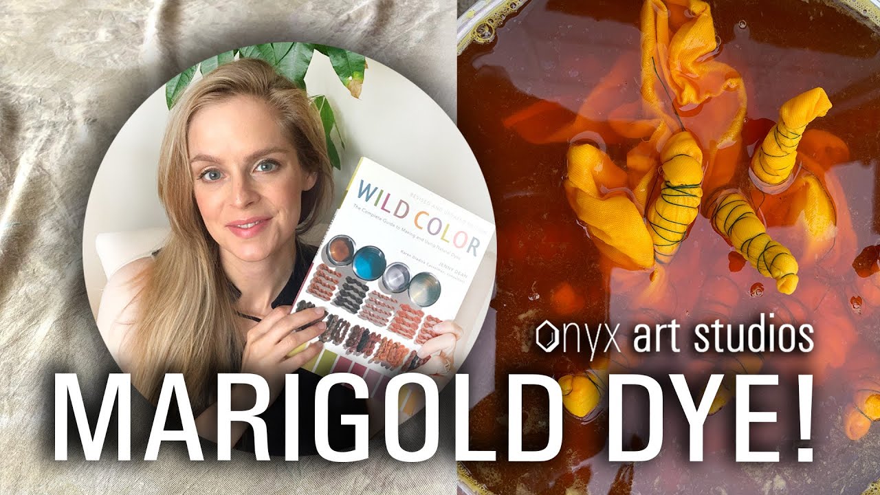 How To Natural Dye with Marigold Extract- Tutorial | Onyx Art Studios ...