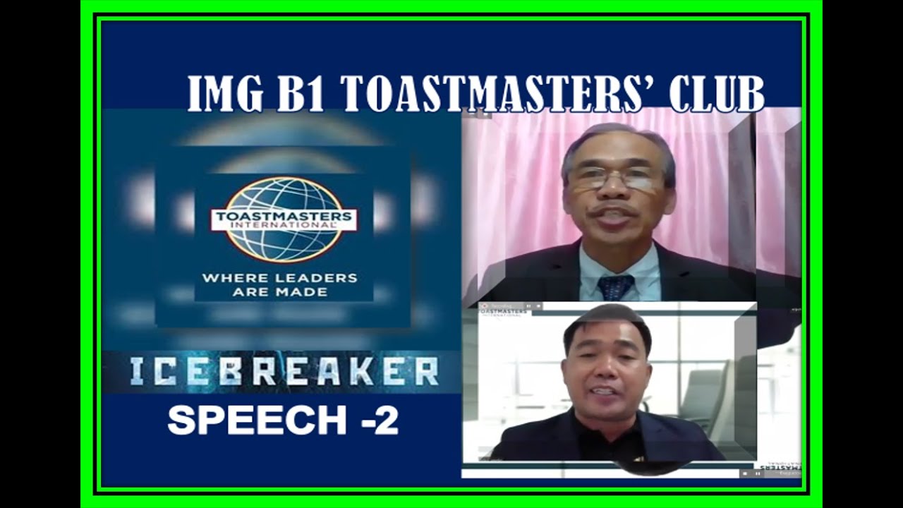 ICE BREAKER SPEECHES-PART 2 | HCR - YouTube