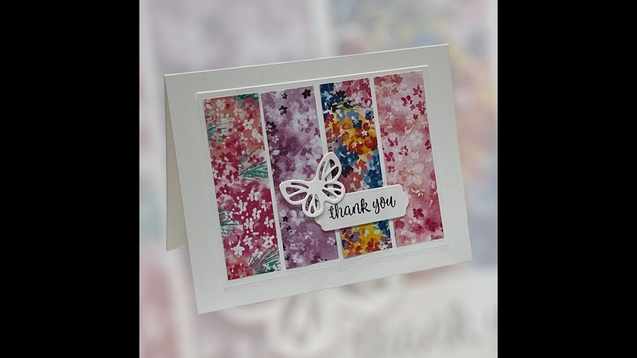 Designer Series Paper - using up those small pieces - YouTube