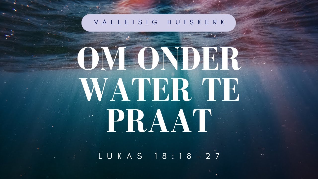 Om onder water te praat - YouTube