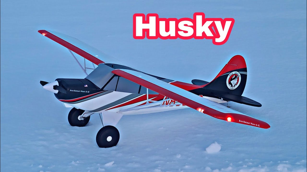 Snowy Flight of the Arrows Husky 1800 mm (Live)! I Fly RC Planes and RC ...