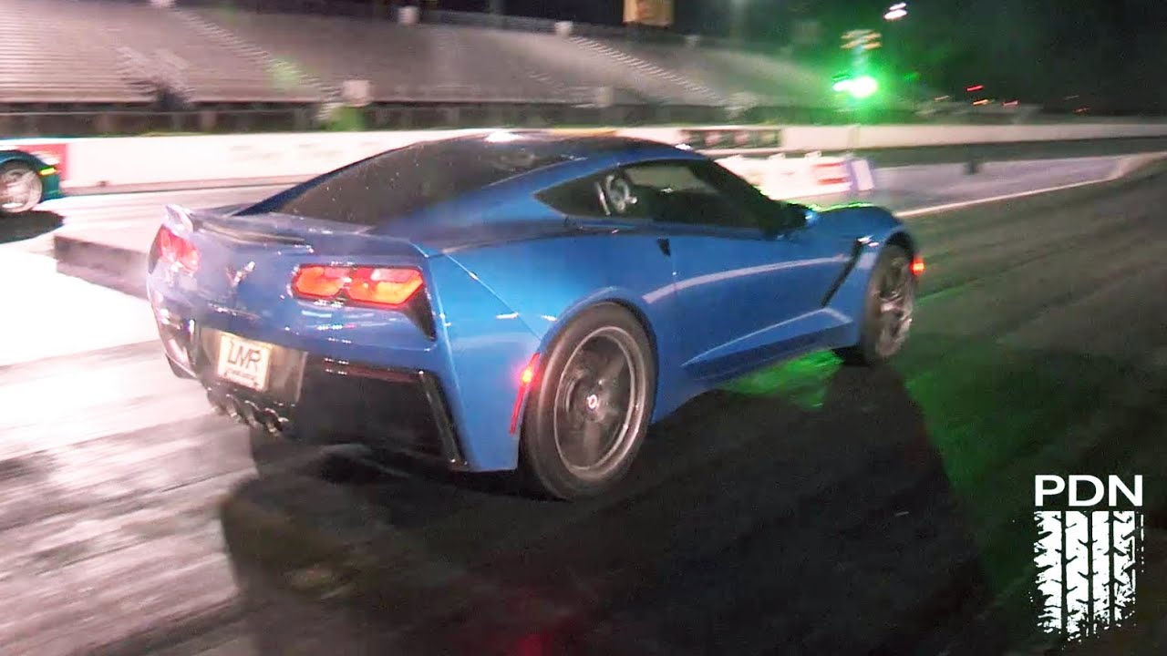 C7 Corvettes - Drag Racing - YouTube