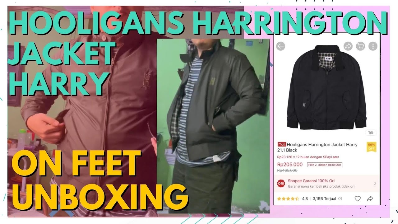 JACKET HARRINGTON HOOLIGANS HARRY 21.3 ARMY - YouTube