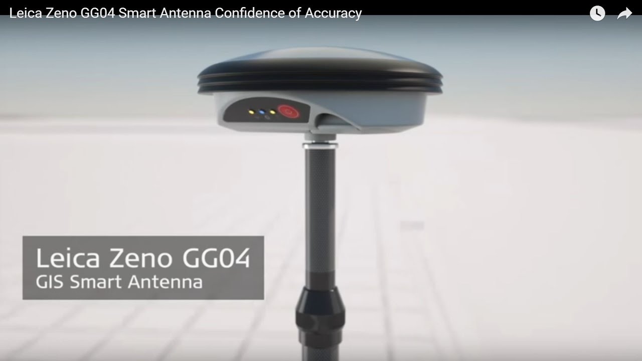 Leica Zeno GG04 Smart Antenna Confidence of Accuracy - YouTube