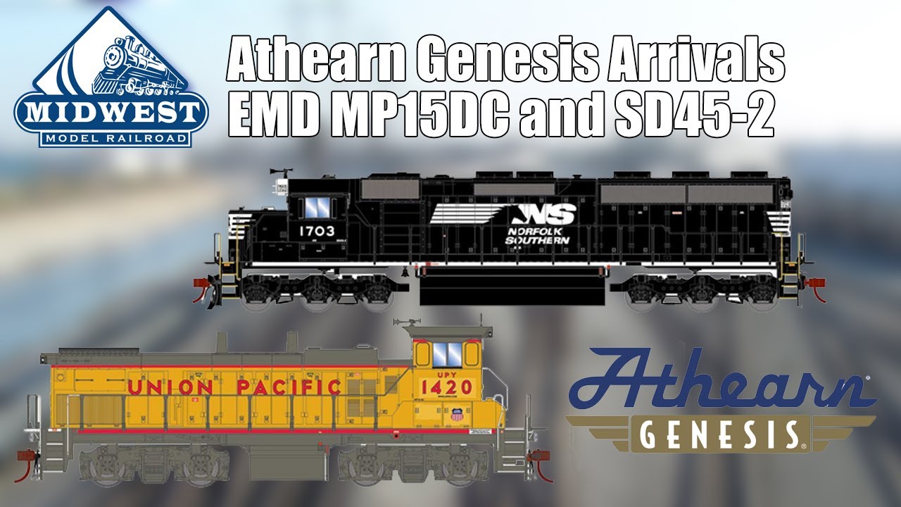 Athearn Genesis EMD MP15AC and SD45-2 - YouTube
