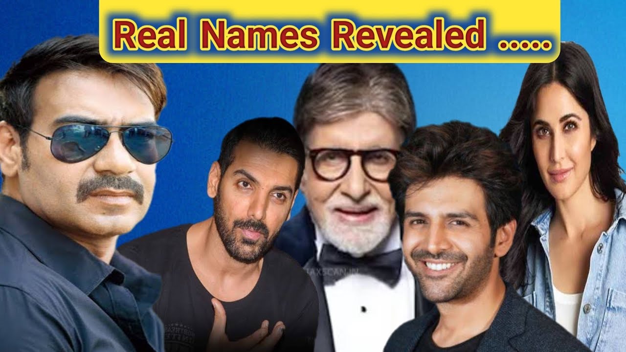 Real Names of Bollywood Celebrities You Never Knew ! - YouTube