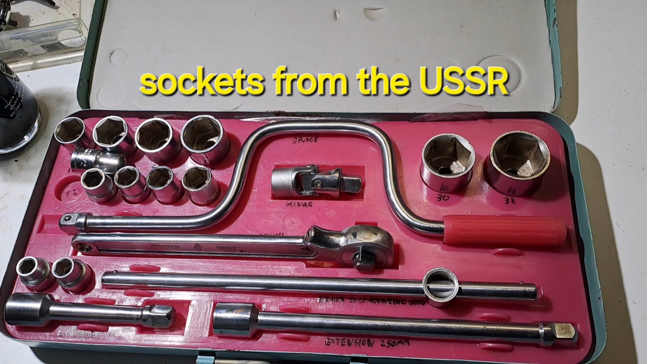 sockets from the USSR (Novosibirsk Tool Factory driver's toolset number ...