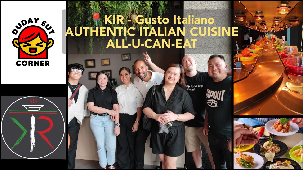 KIR Gusto Italiano - Authentic Italian Cuisine - Dubai - YouTube