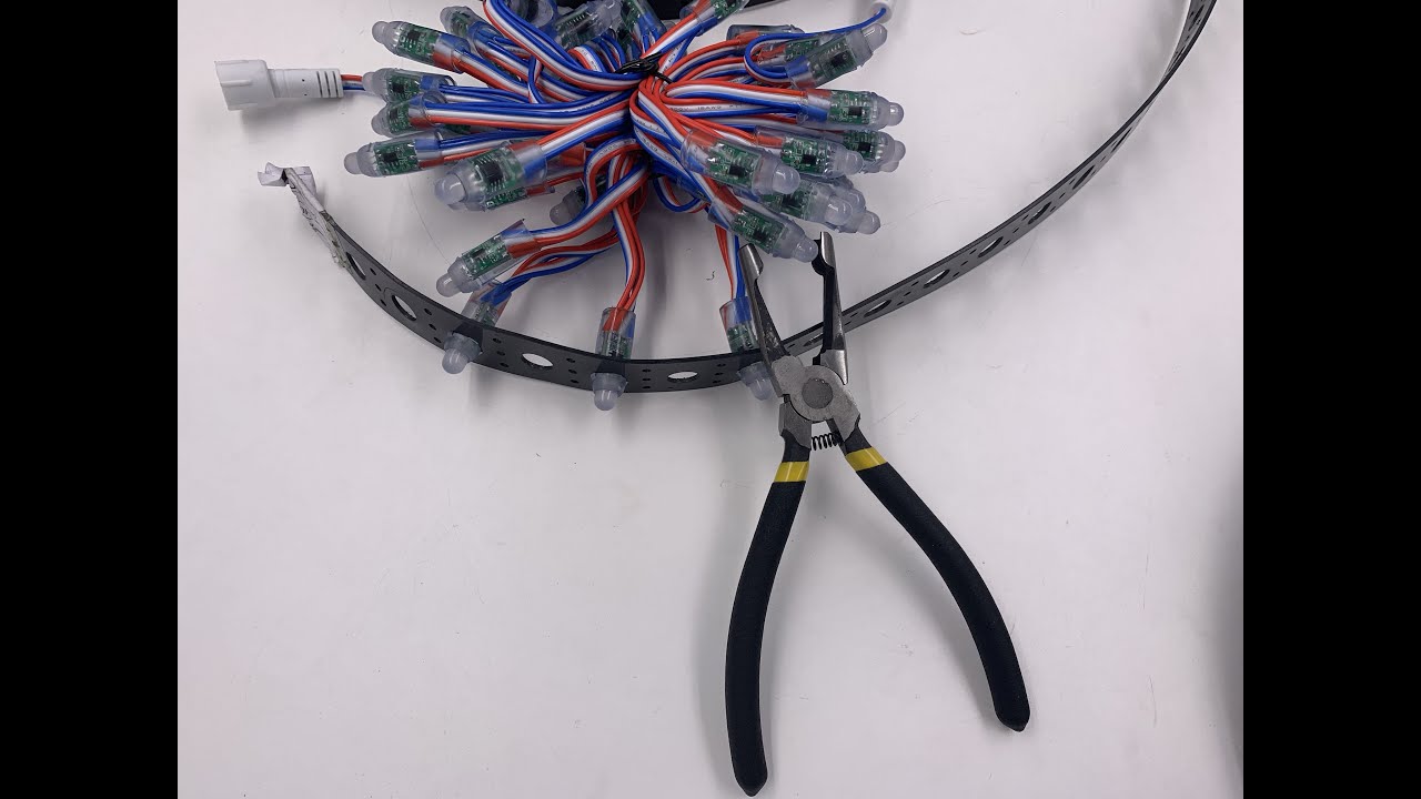 12mm WS2811 Pixel Mounting Strips - YouTube