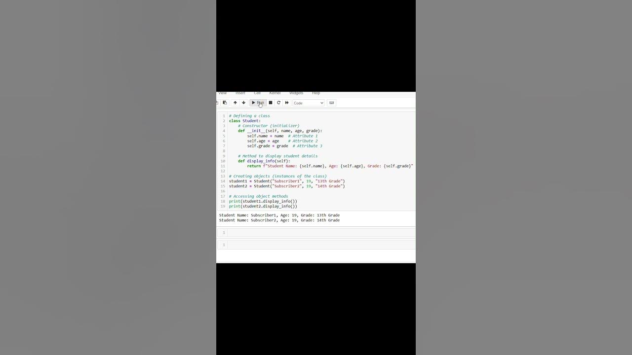Day 16 | OOP in Python - Classes & Objects! | Like Share Subscribe | #Python #OOP #Classes # ...