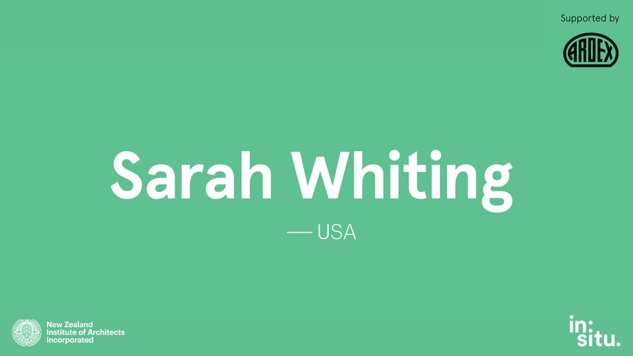 in:situ 2015 - Sarah Whiting - YouTube