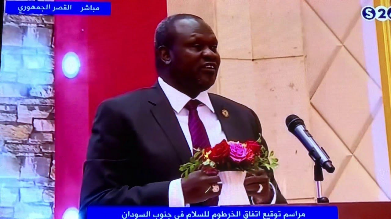 Rick Mashar speech at the Khartoum peace agreement of Southern Sudan ...